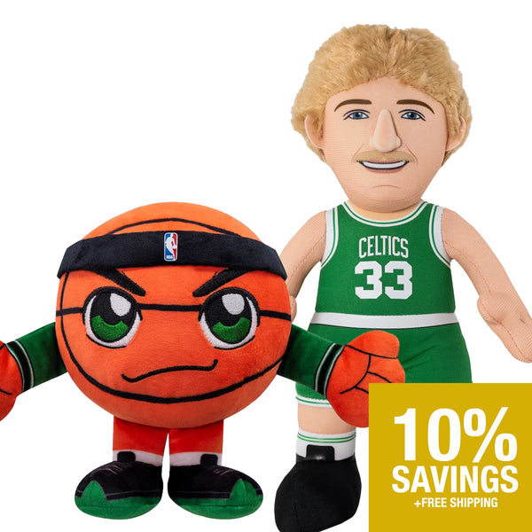 Bleacher Creatures NBA Boston Celtics Bundle: Larry Bird 10" Plush ...